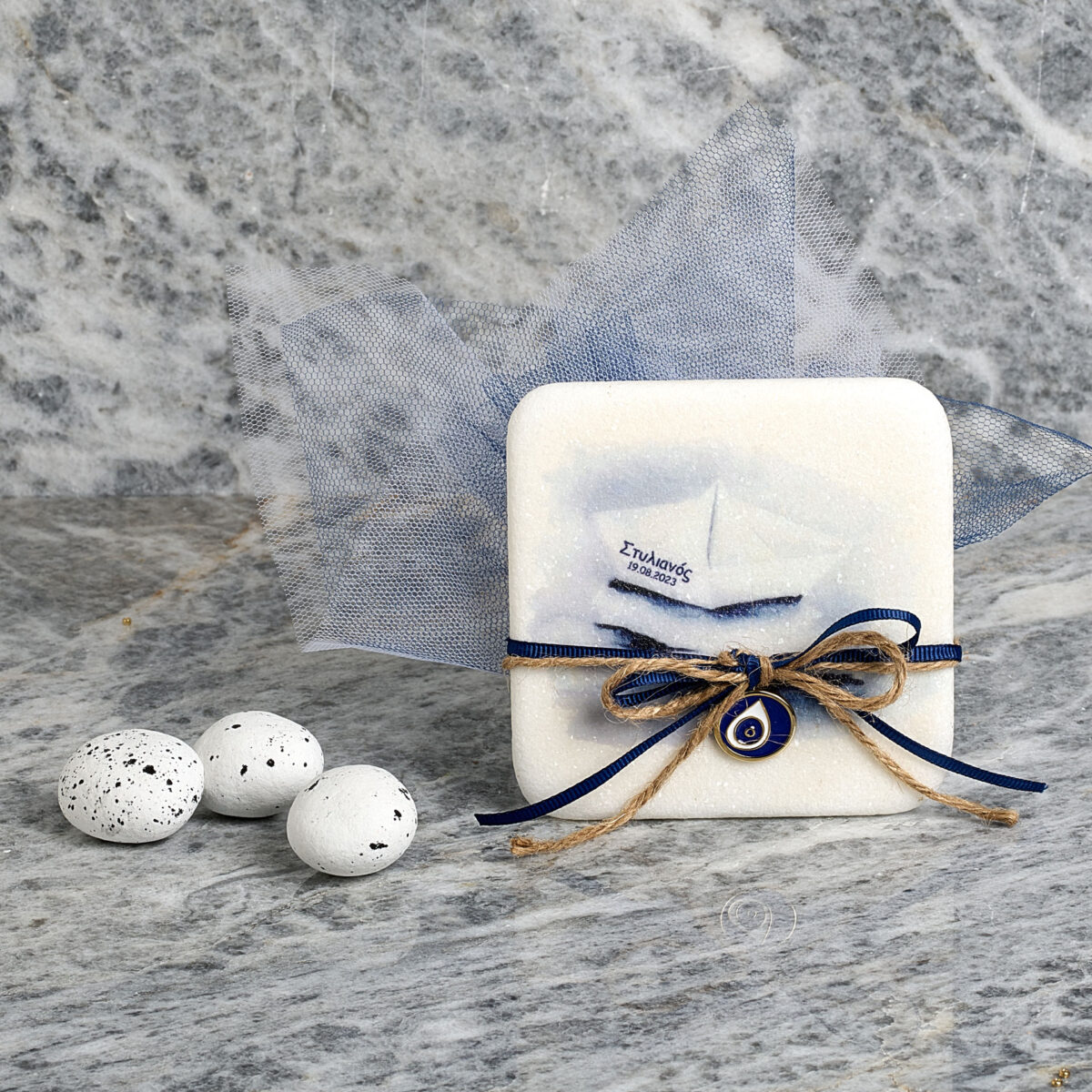 Μπομπονιέρα Ionian Sea Marble - Prototypon
